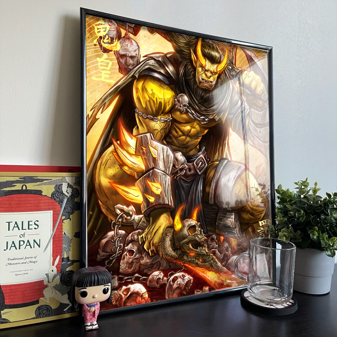 Yellow Oni - Premium Art Print – DG Exclusives
