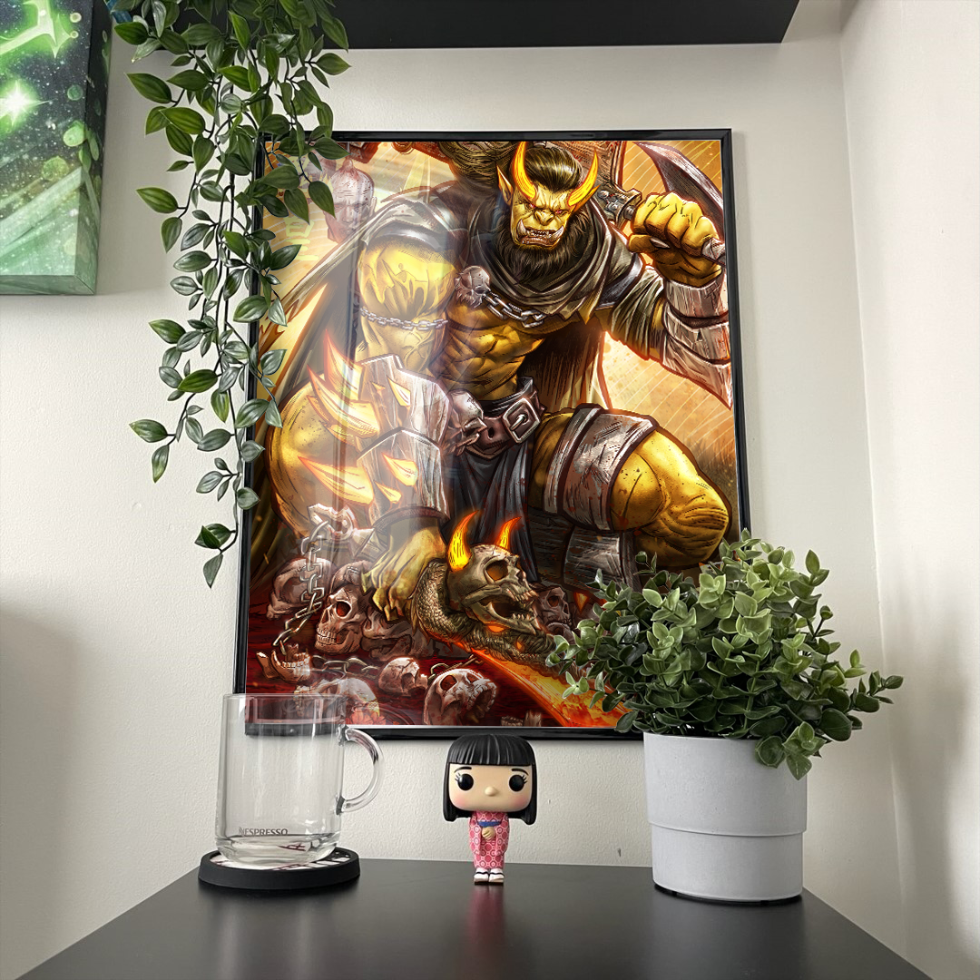 Yellow Oni - Premium Art Print – DG Exclusives